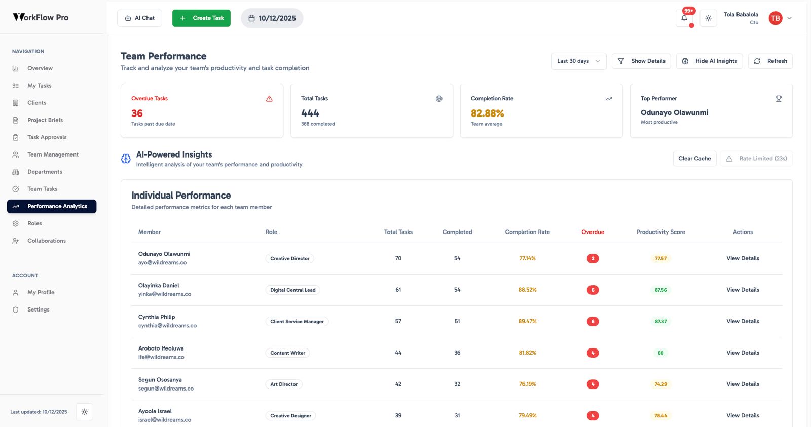 WorkFlow Pro - Complete Organisation Management & Workflow Platform
